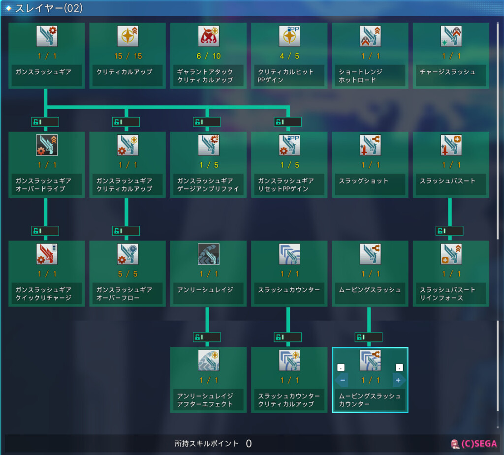 【PSO2NGS】スレイヤーの使い方とLv75スキルツリーまとめ - まかぽっぽNGS